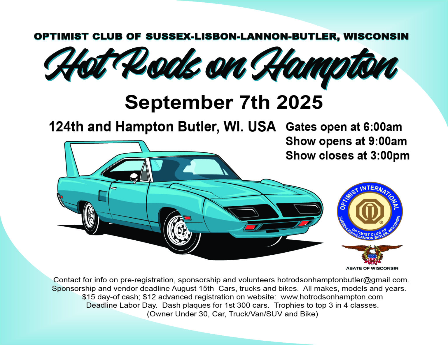 Hot Rods on Hampton - Butler - 9/7/25 - Wisconsin Motor Events