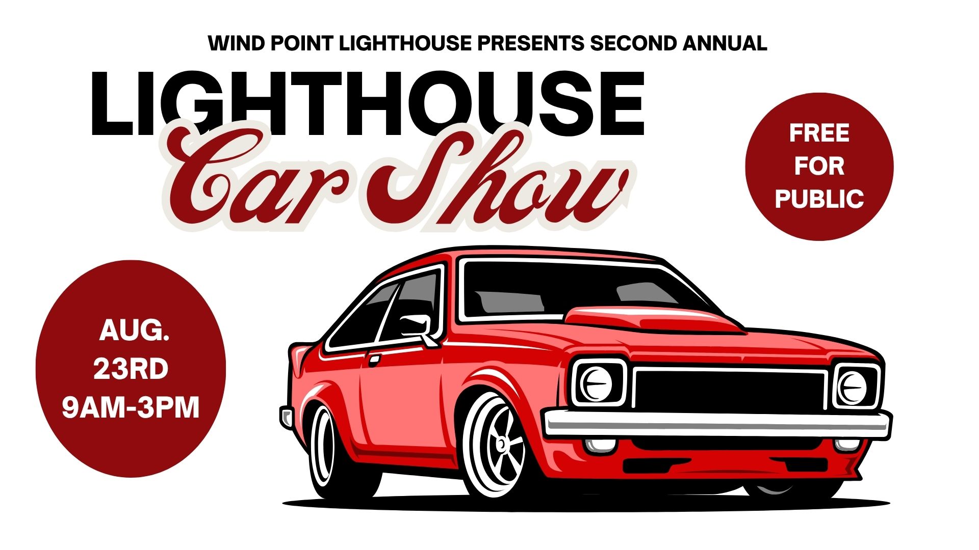 Lighthouse Car Show - Wind Point - 8/23/2025 - Wisconsin Motor Events